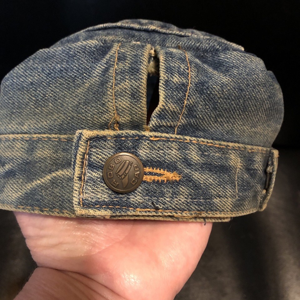 Robo Cap Denim 90's Grunge Biker Y2K | eBay