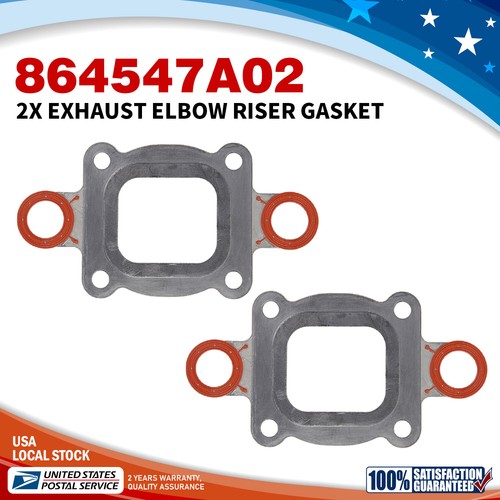 Exhaust Elbow Riser Dry Joint Gasket Restricted Flow For MerCruiser27 ...