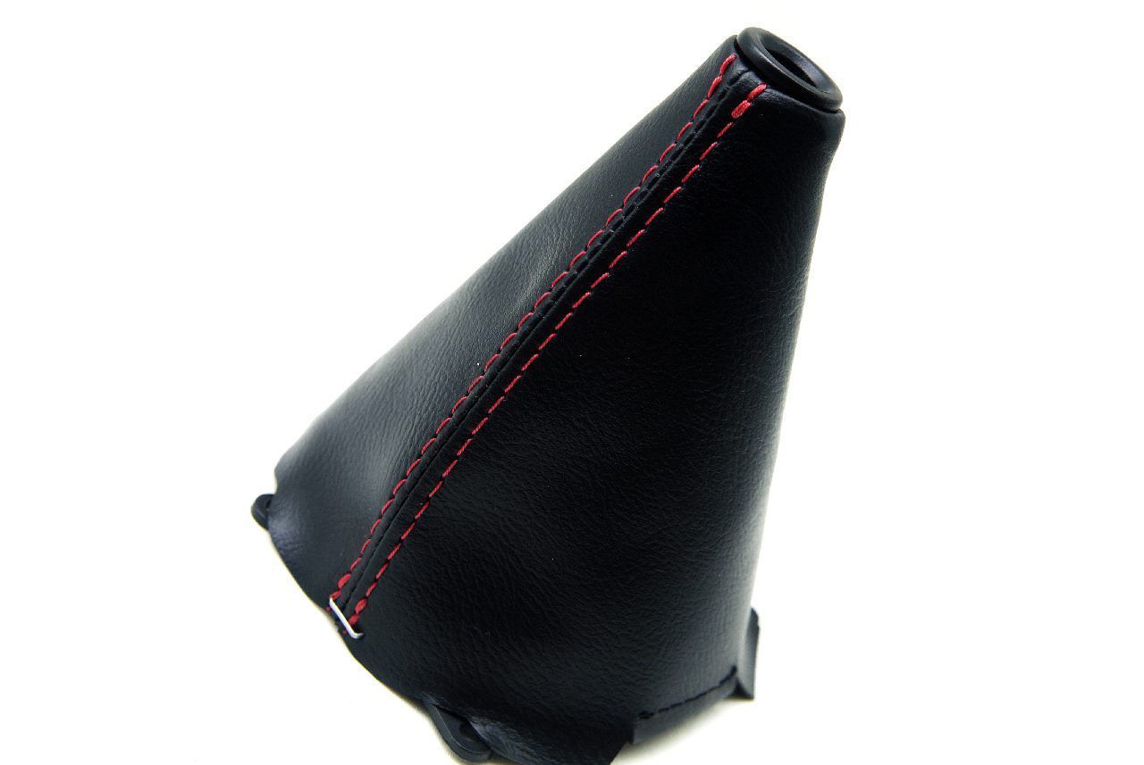 Manual Shift Boot Leather Synthetic for Honda Civic Si 06-11 Red Stitch ...