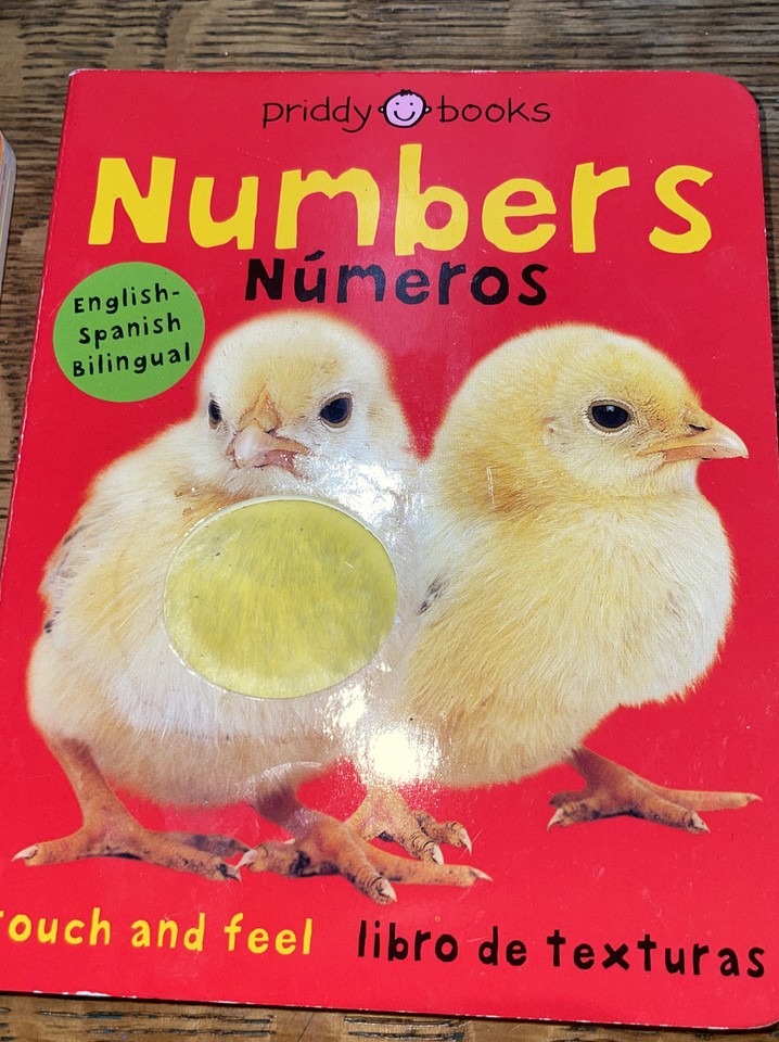 4 Pack!! Bright Baby Touch Feel Bilingual Numbers Numeros 9780312502157 ...