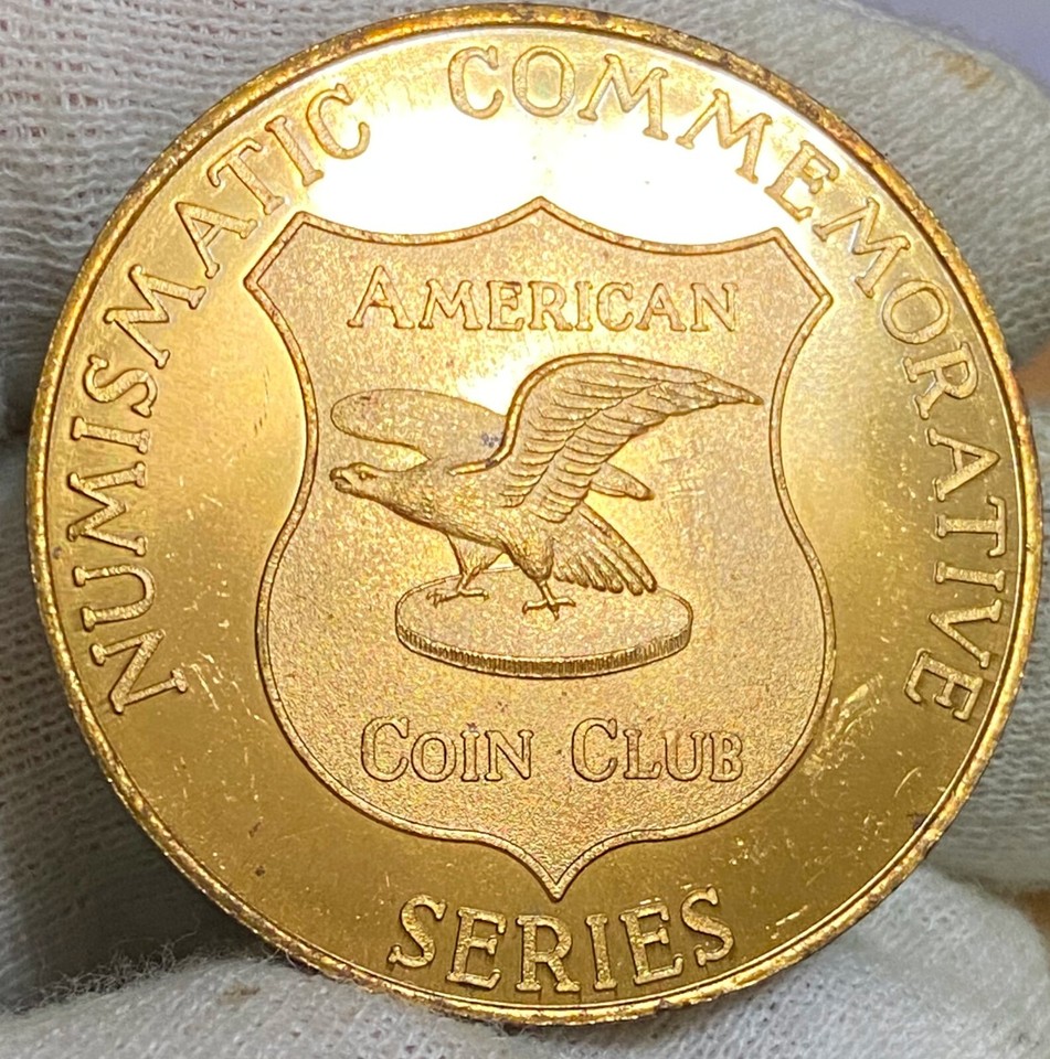 1936 FIRST STEAM COINAGE NUMISMATICS COMMEMORATIVES TOKEN ~ COIN CLUB ...