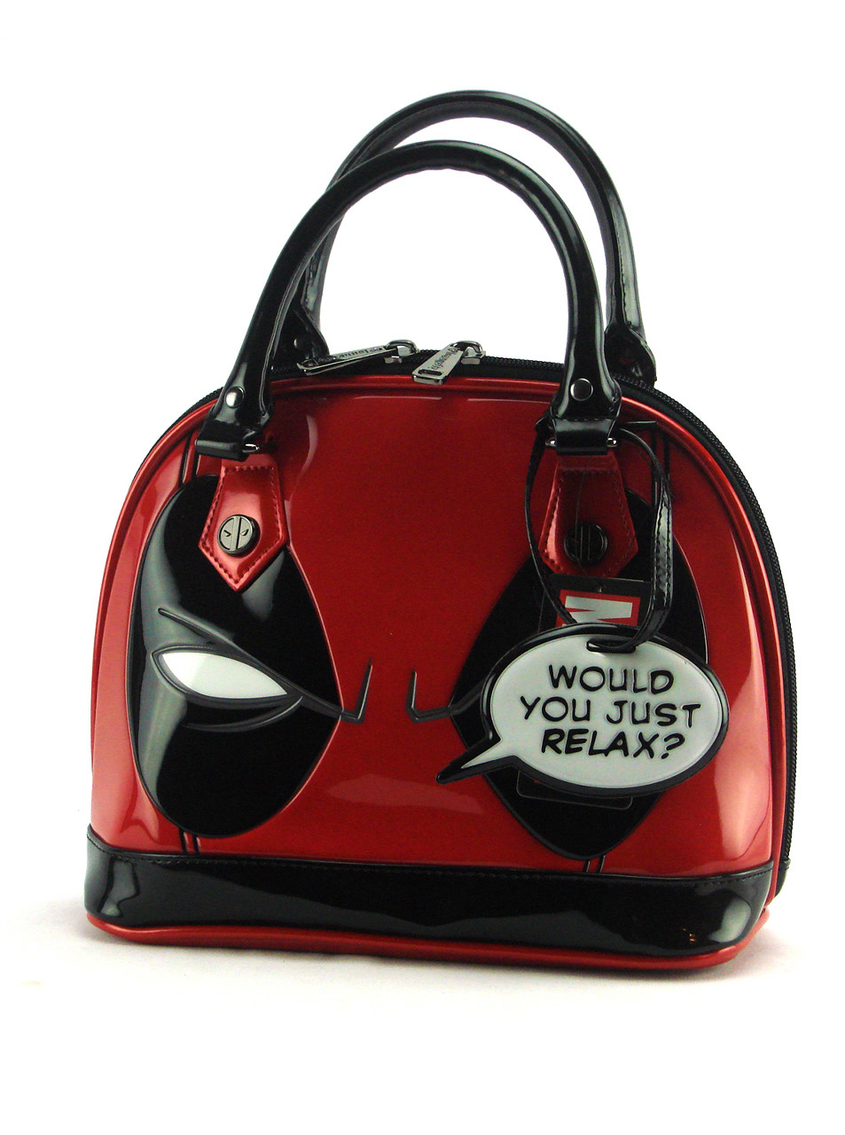 Loungefly x Deadpool Mini Dome Bag Marvel Purse Handbag Red Black New ...