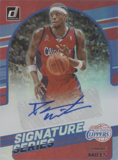 2020-21 Panini Donruss - Signature Series Darius Miles #SG-DML (AU) for ...