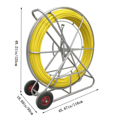 Fish Tape Fiberglass Wire Cable Running Rod Duct Rodder Fishtape Puller ...