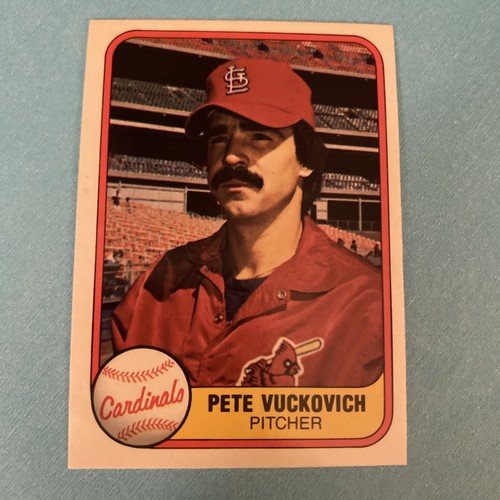 1981 Fleer Pete Vuckovich Don Hood ERROR St. Louis Cardinals #547a | eBay