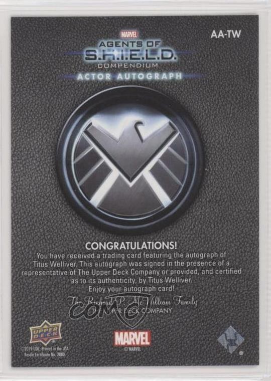 2020 Marvel Agents of SHIELD Compendium Titus Welliver as Felix Blake ...