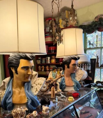 vintage pair of Elvis Bust table lamps | eBay