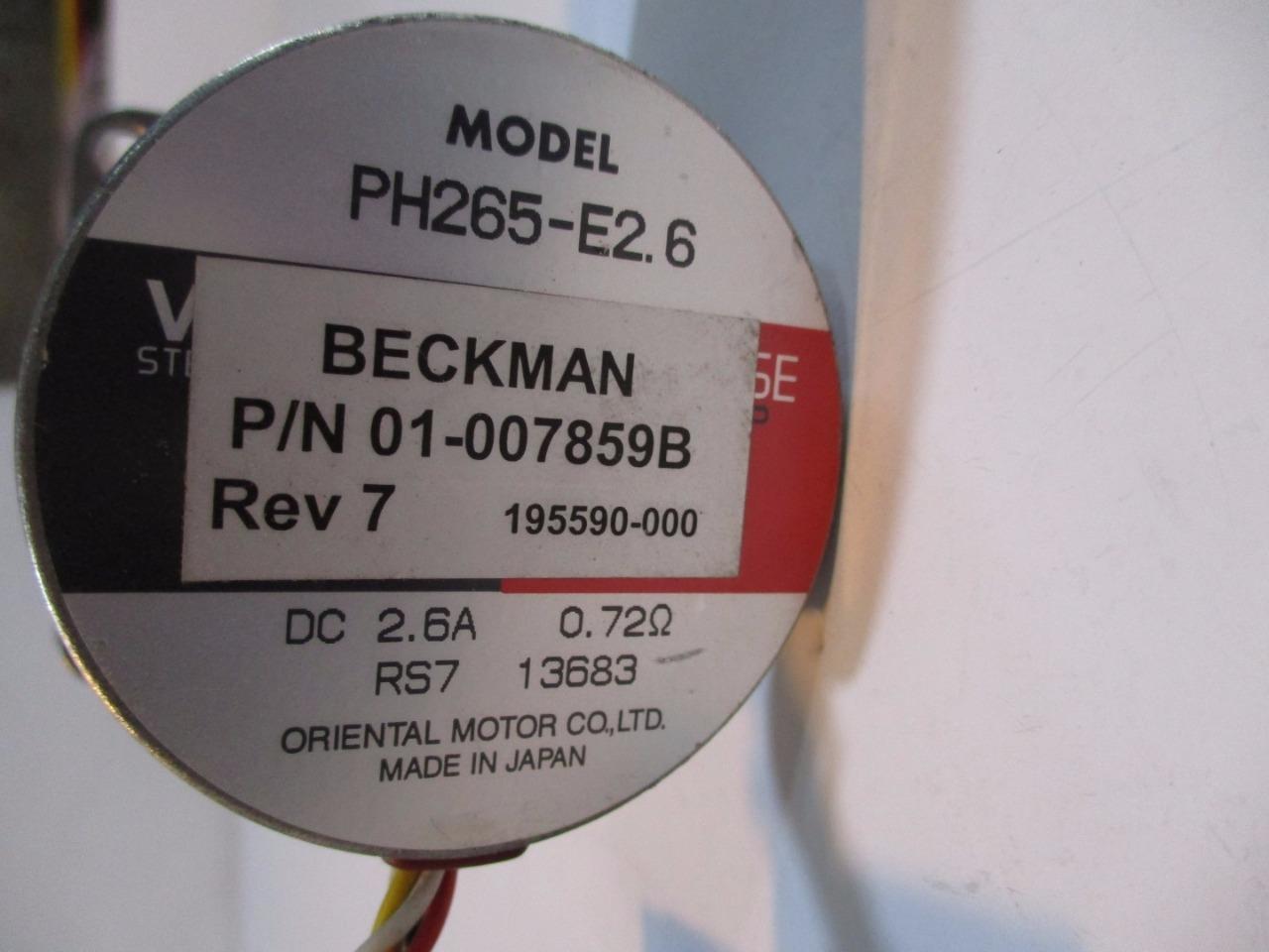 BECKMAN COULTER Main Pipettor Interface 11-008806A & PH265-E2.6 Stepper ...