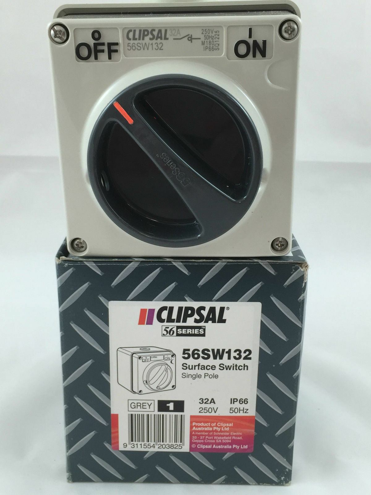 Clipsal 56SW132 Surface Mount Switch 1 Pole ON OFF Isolator 32A 250VAC ...