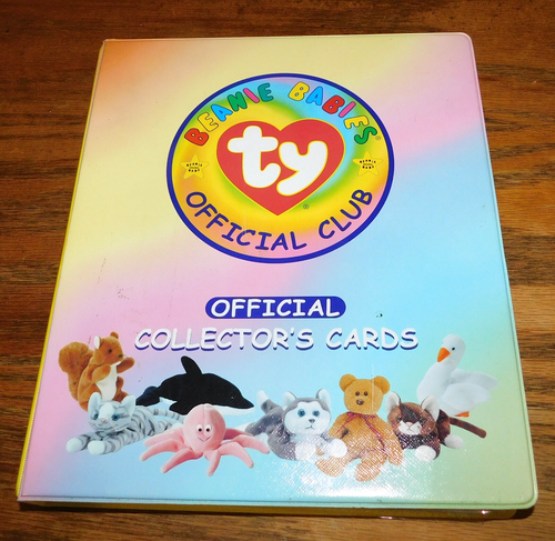 162 TY Beanie Babies trading cards, binder & 17 empty sheets | eBay
