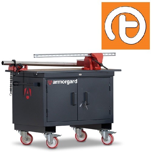 Armorgard MBH12VF Mobile TuffBench Heavy Duty Work Bench c/w Wooden Top ...