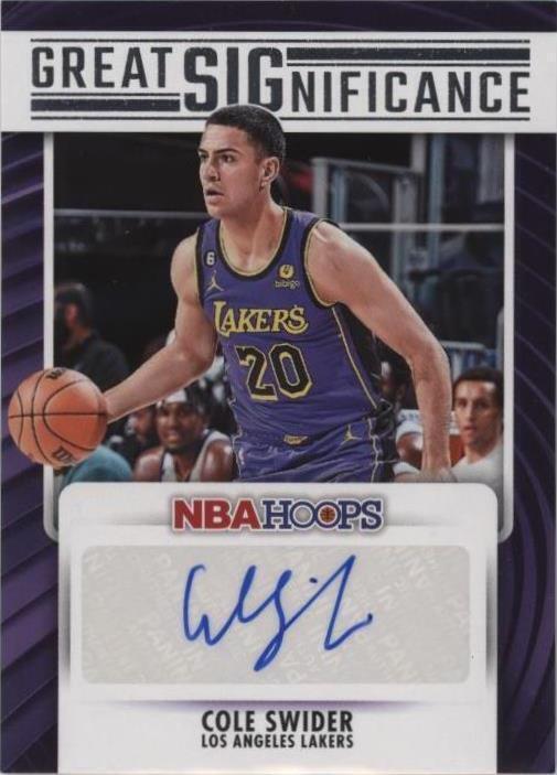 2023-24 Panini NBA Hoops - Great Significance Cole Swider #GS-CSW (AU ...