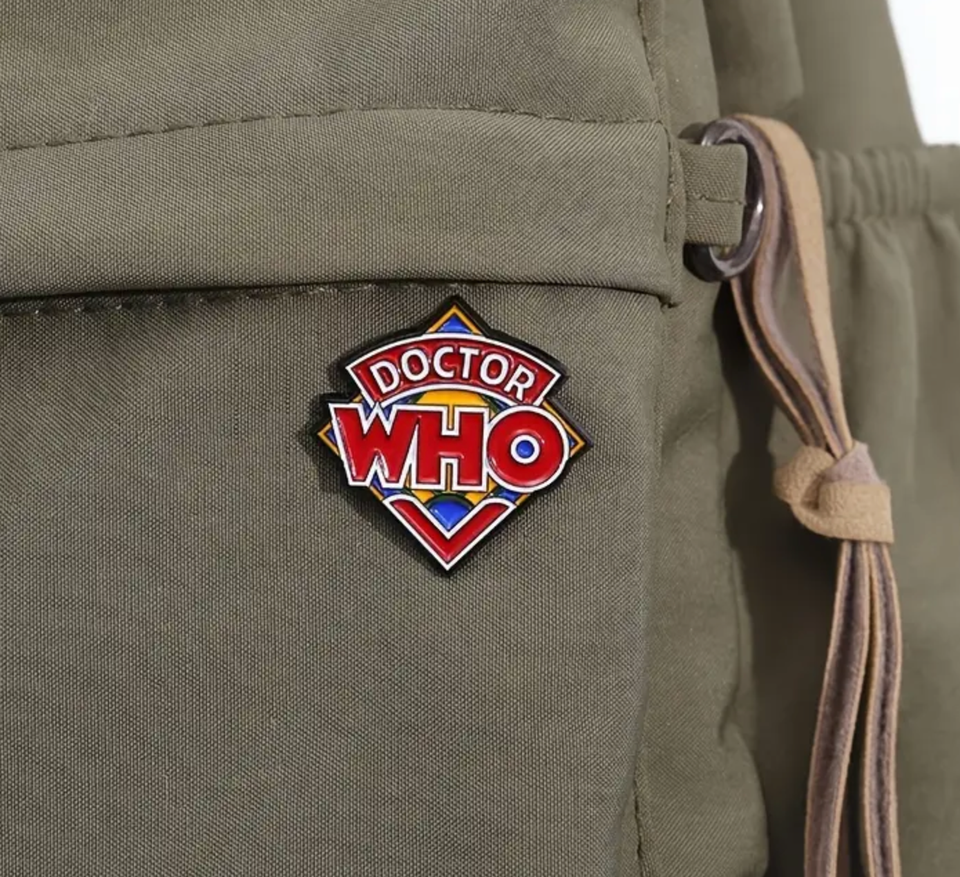 DR WHO Enamel Pin ☆ The Doctor Badge ☆ Vintage UK British TIME LORD ...