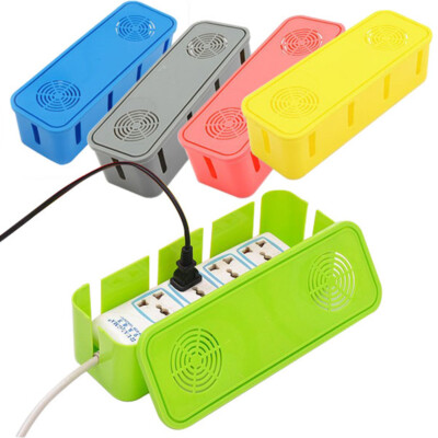 Multi Power Plug Socket Anti-dust Storage Box Wire Cable Cord Organizer ...