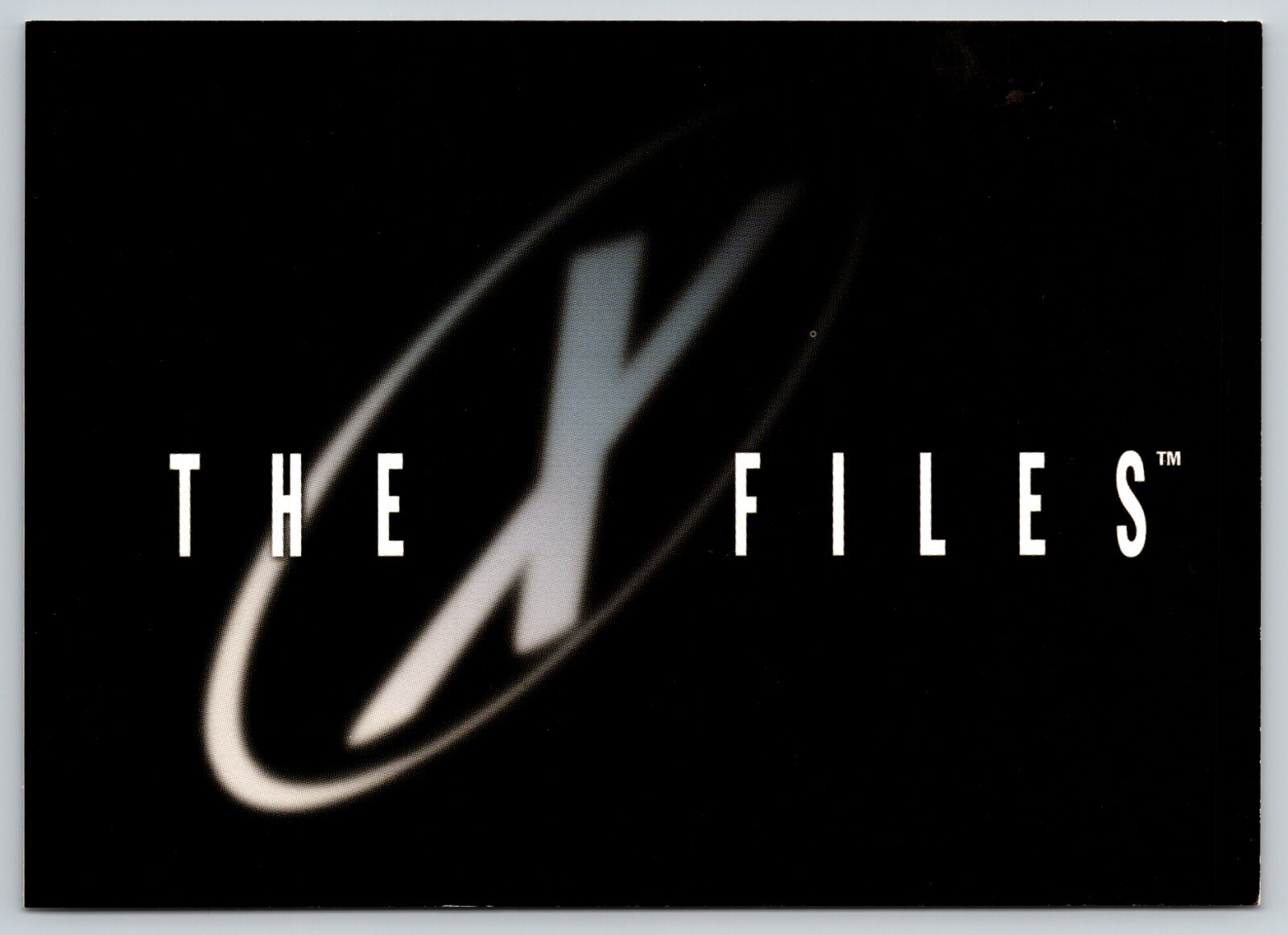 Postcard X Files Logo Television Series Science Fiction Fox Mulder Dana ...