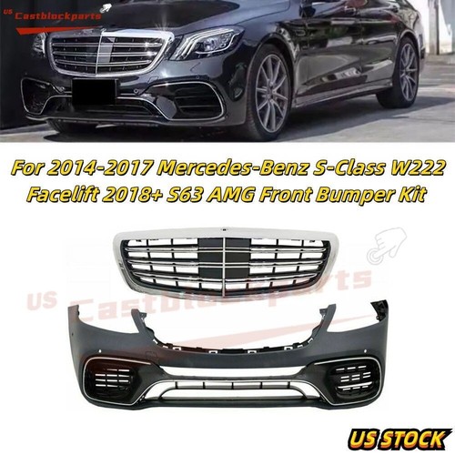 W222 S550 Facelift 18+ S63 AMG For 14-17 Mercedes Benz S Class Front ...