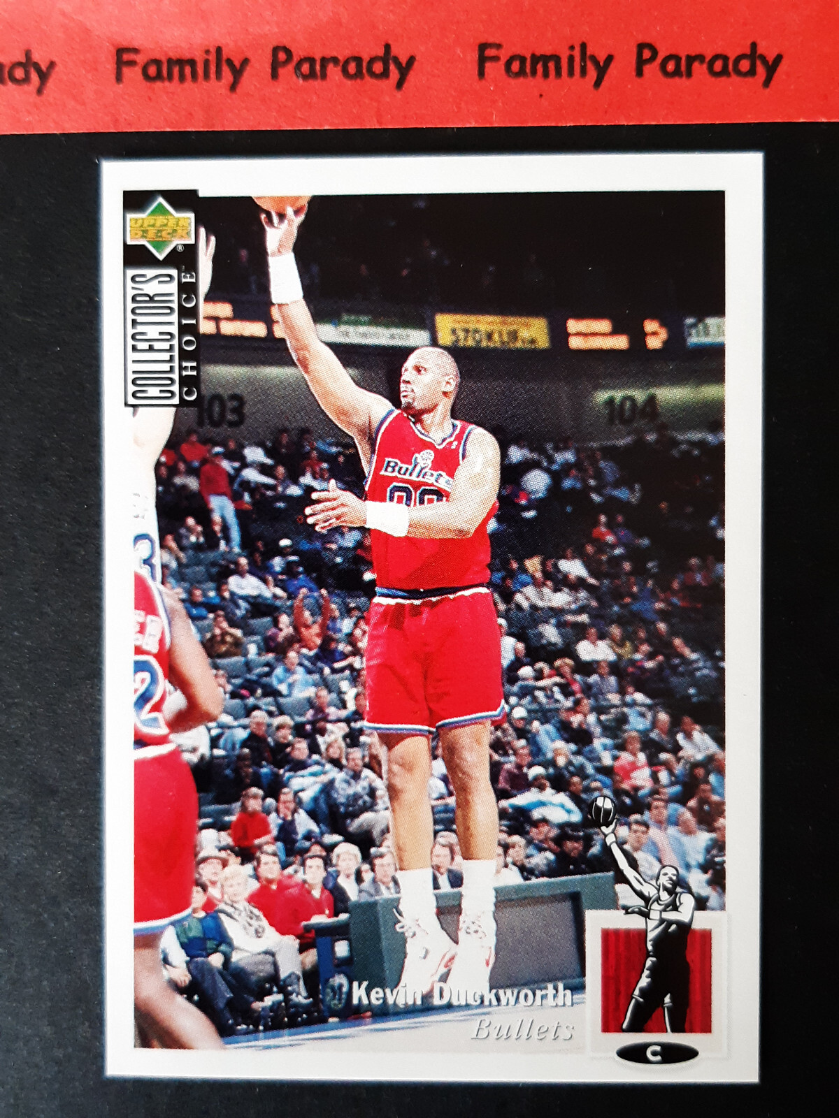 Upper Deck NBA Basketball 95-96 Stickers Kevin Duckworth 209 Washington ...