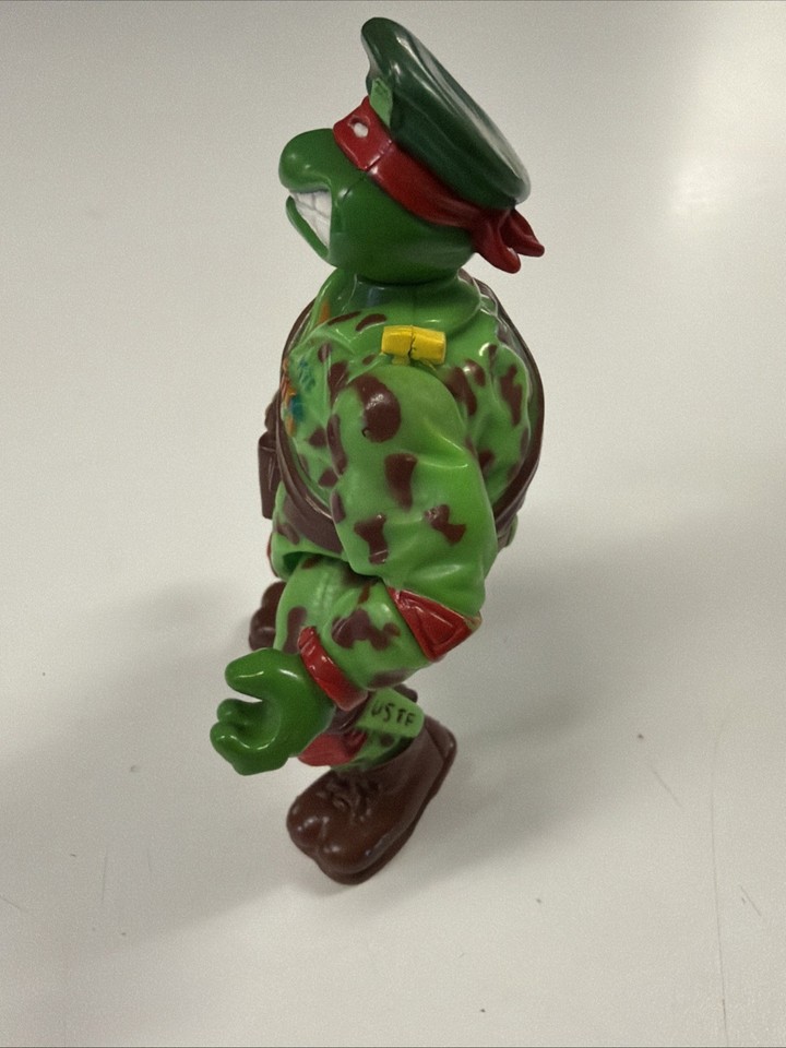 Green Beret Raphael MILITARY TMNT Ninja Turtles 1991 Action Figure Army ...