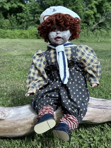 Horror Doll Terrible Ted The Sailor Creepy Scary Halloween OOAK 16” 4th ...