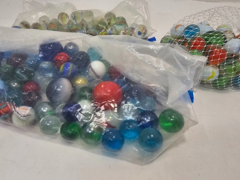 Huge Lot Vintage Glass Swirl Marbles Mixed Assorted Tones | eBay