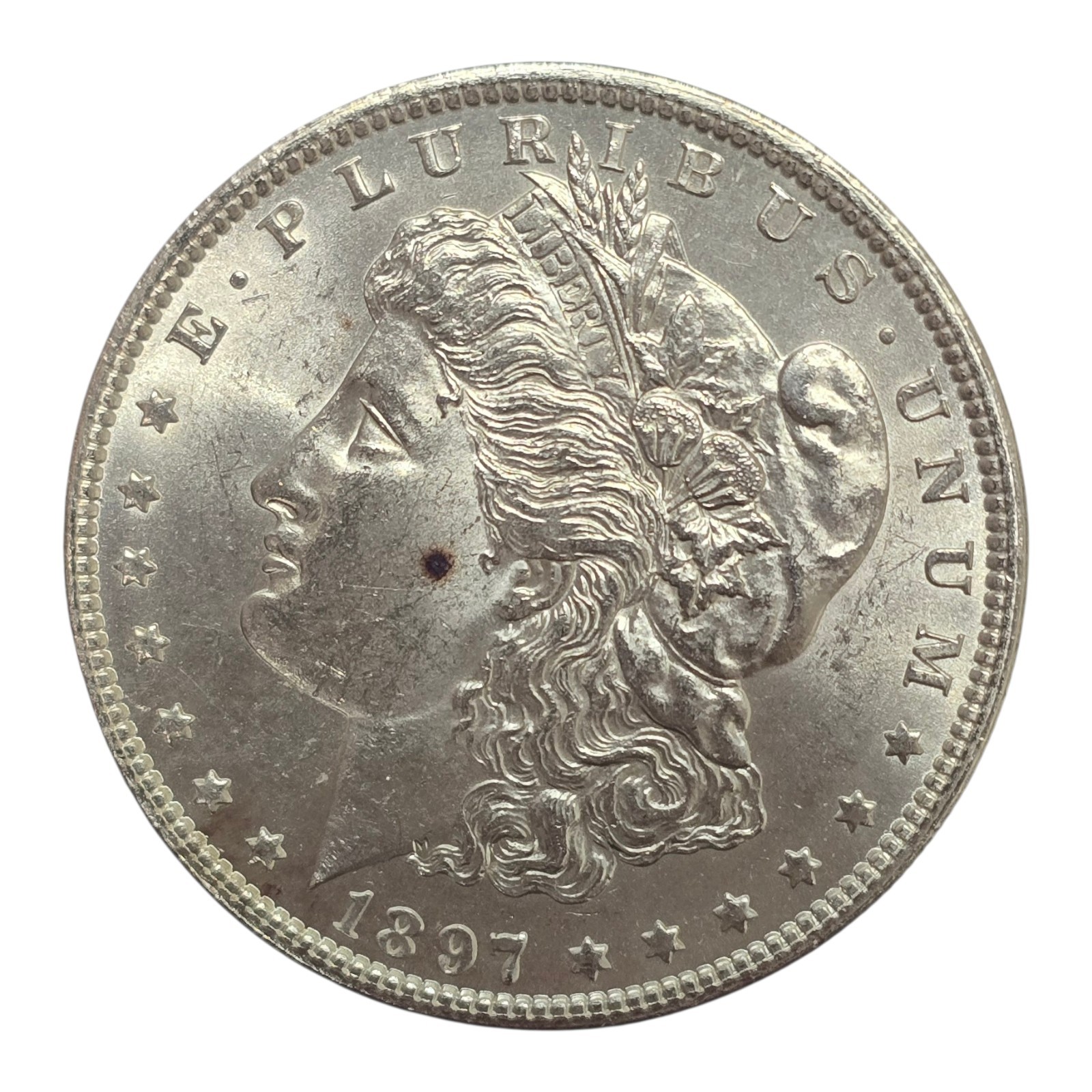 High Grade 1897 P Morgan Silver Dollar Us Coin BU Unc Philadelphia Mint ...