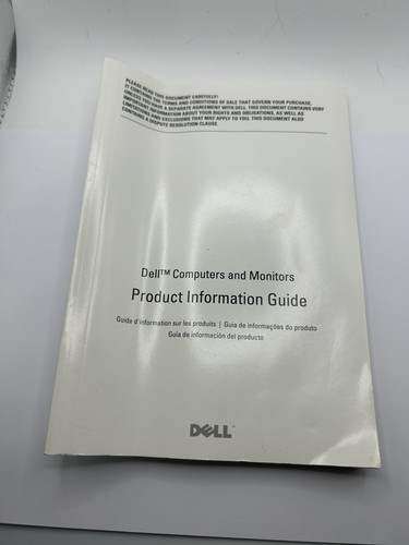 2008 DELL COMPUTERS & MONITORS PRODUCT INFORMATION GUIDE | eBay