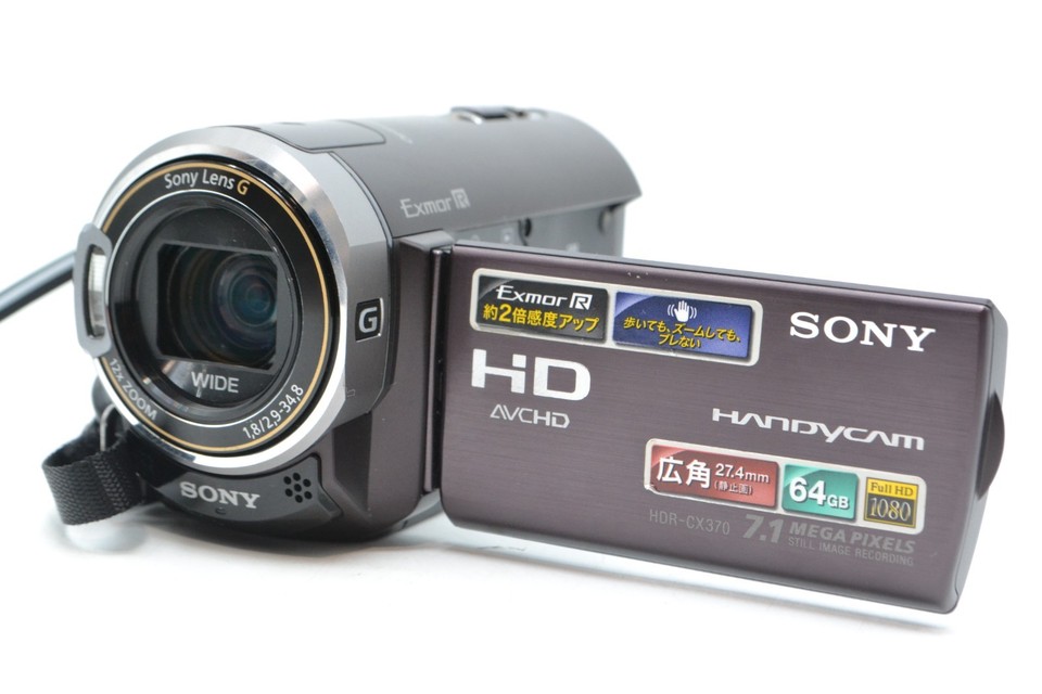 SONY HDR-CX370V CX Digital HD Video Camera CamCorder working tested ...