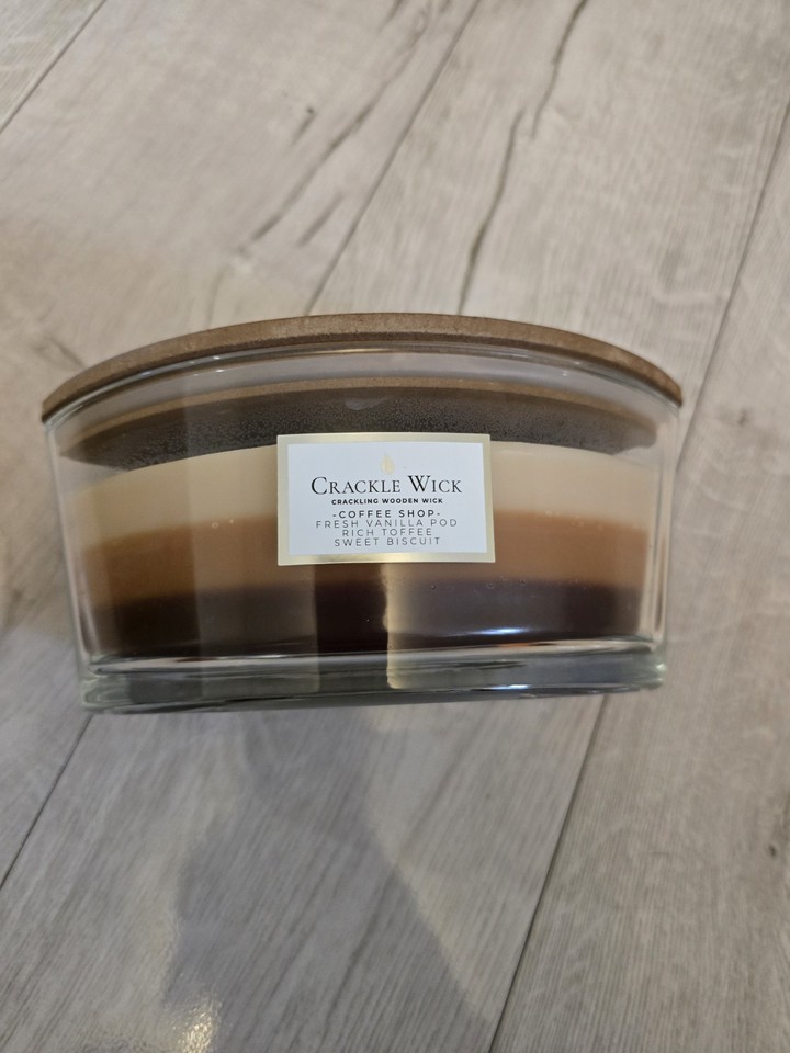 Crackle Wick Large Candle- Coffee Shop | eBay UK
