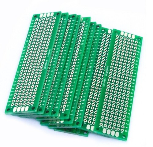 5PCS Double Side Prototype PCB Tinned Universal Breadboard 2x8 cm ...