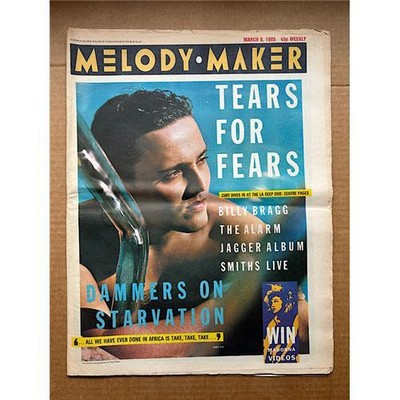 TEARS FOR FEARS MELODY MAKER MAGAZINE MARCH 9 1985 - TEARS FOR FEARS ...