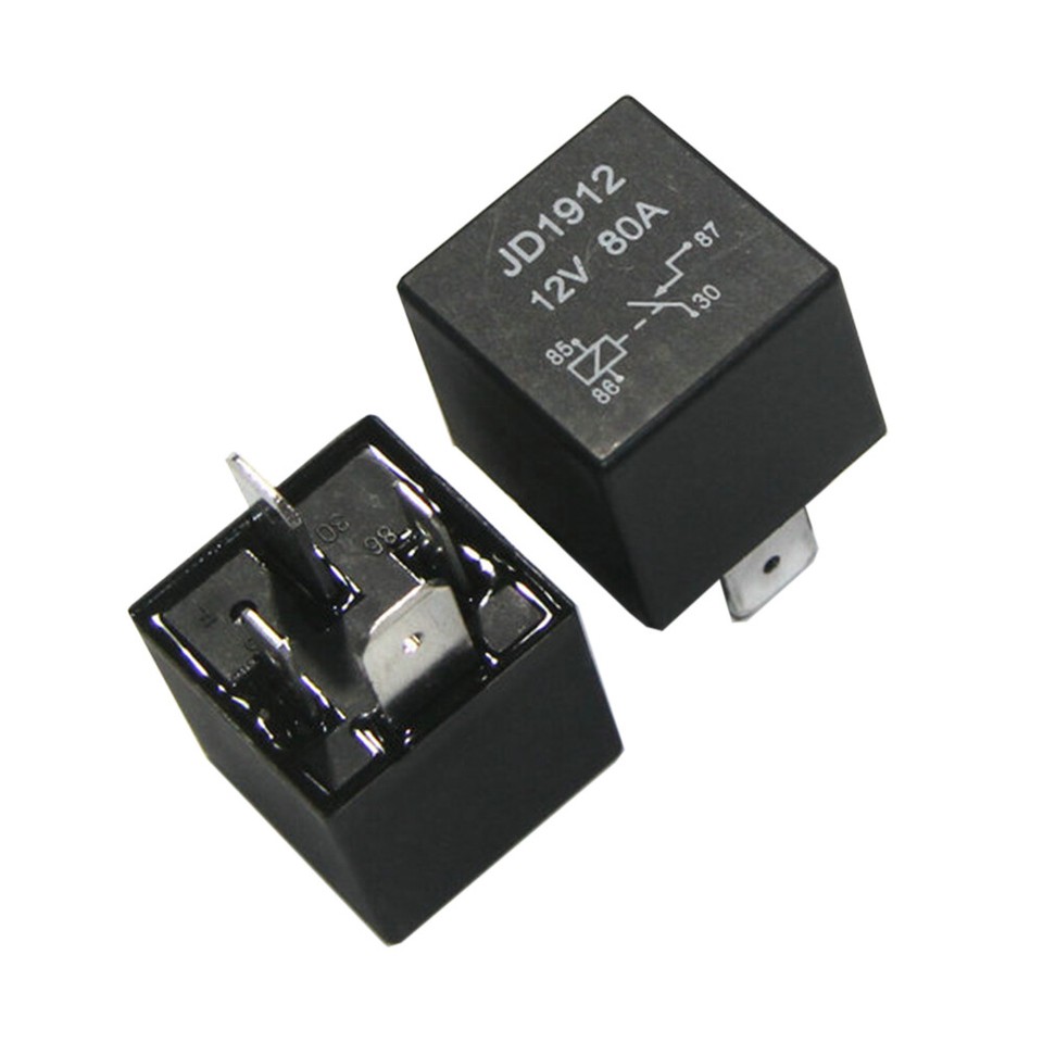 JD1912 Automotive Car r Starter Relay Universal 12V 80A 4Pin DC AMP ...