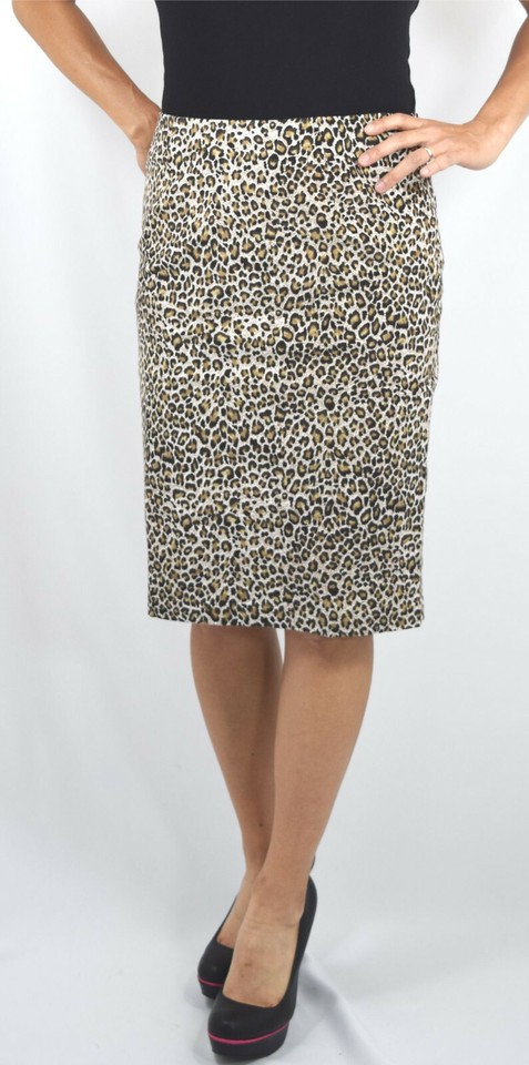 Rockabilly Pin-up Vintage Animal Print Leopard Print Sexy Pencil Skirt ...