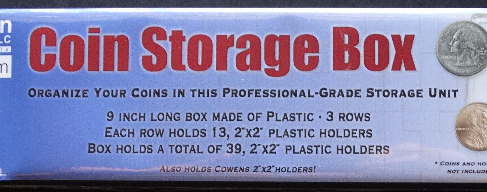 Whitman 2 x 2 Coin Blue Plastic Storage Box Brand New | eBay