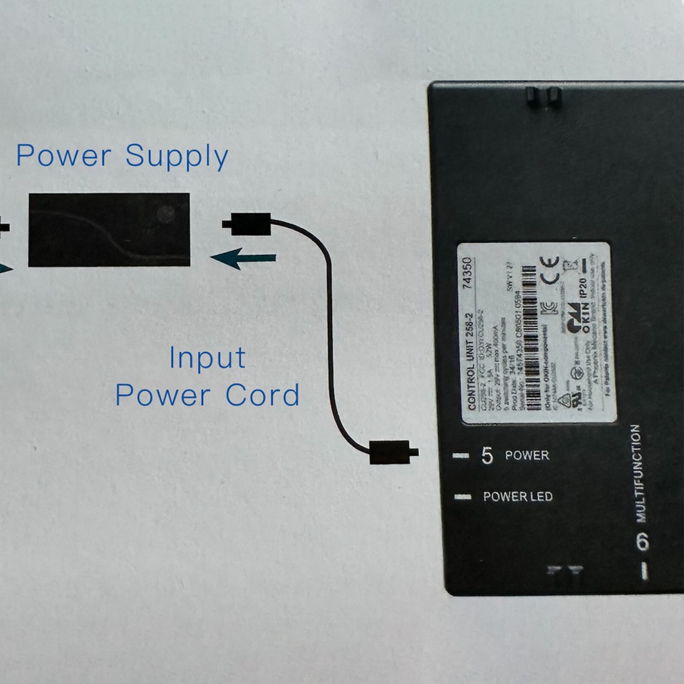 Tempur-pedic Ergo Ease Input Power Cord Cable Power Prong and ...
