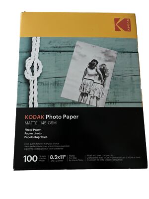 Kodak photo paper 8.5 x 11 matte, 100 count 145 Copy Pictures, Print ...