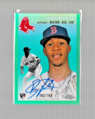 2023 Topps Chrome Platinum Aqua/150 Autograph #CPA-BBE Brayan Bello RC ...