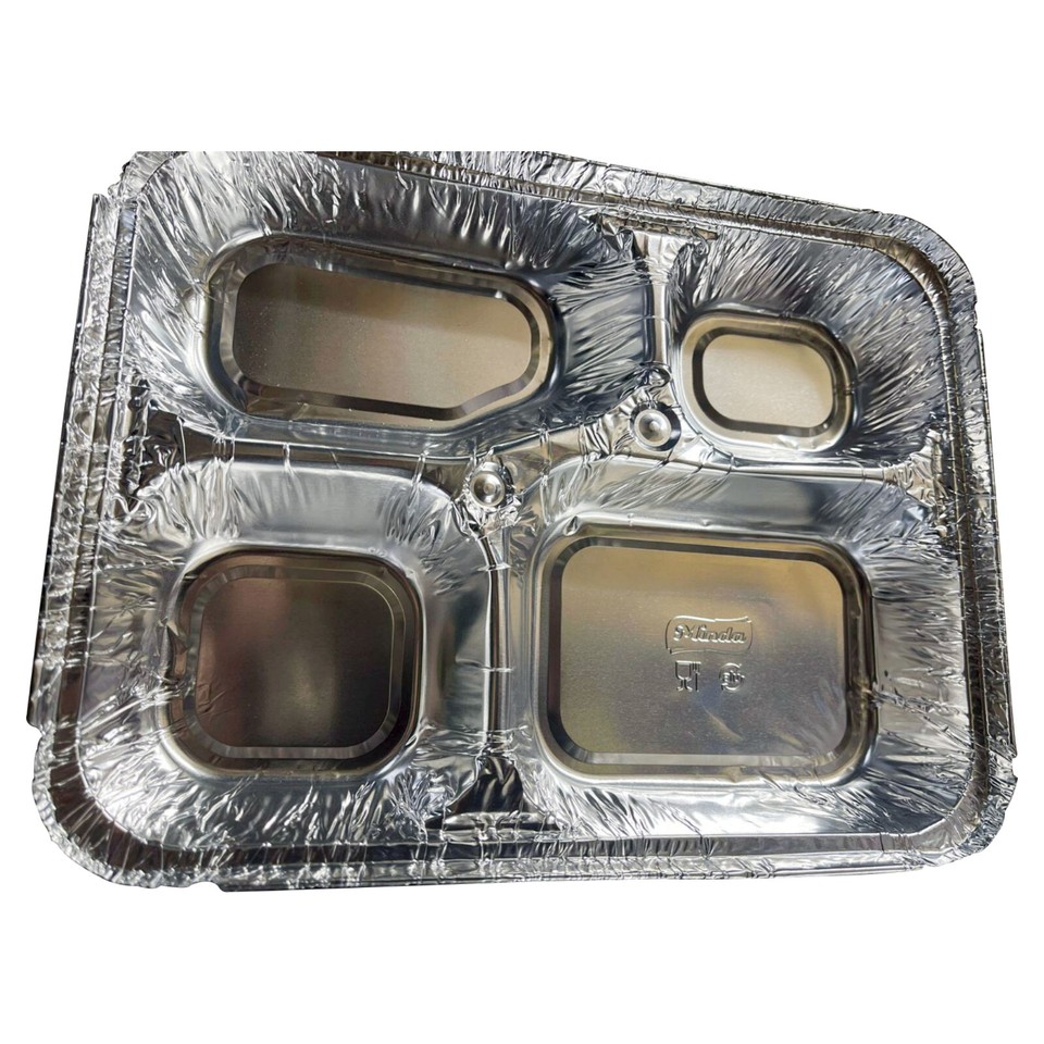 [Set of 150] Disposable Aluminium Foil Tray Containers with Lids ...