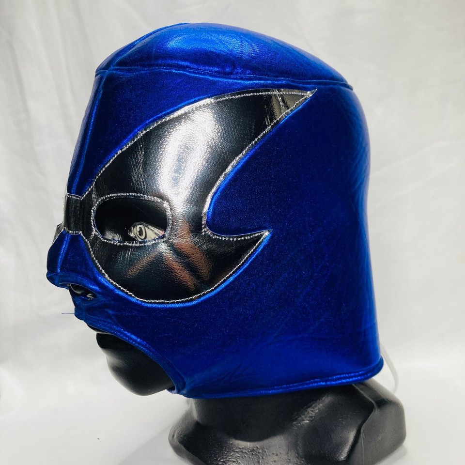 Lizmark Lucha Libre Adult Size Cushion Mask Blue Silver Color Wrestling ...
