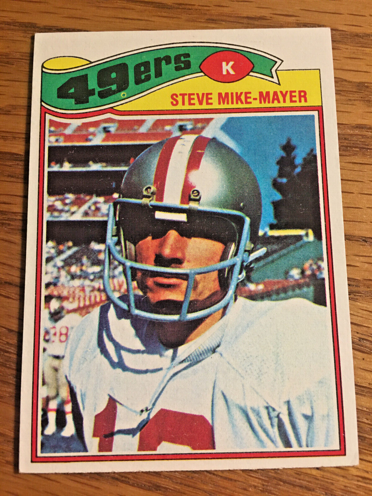 1977 Topps Steve Mike-Mayer Football Card – SF 49ers - #474 / Excellent ...