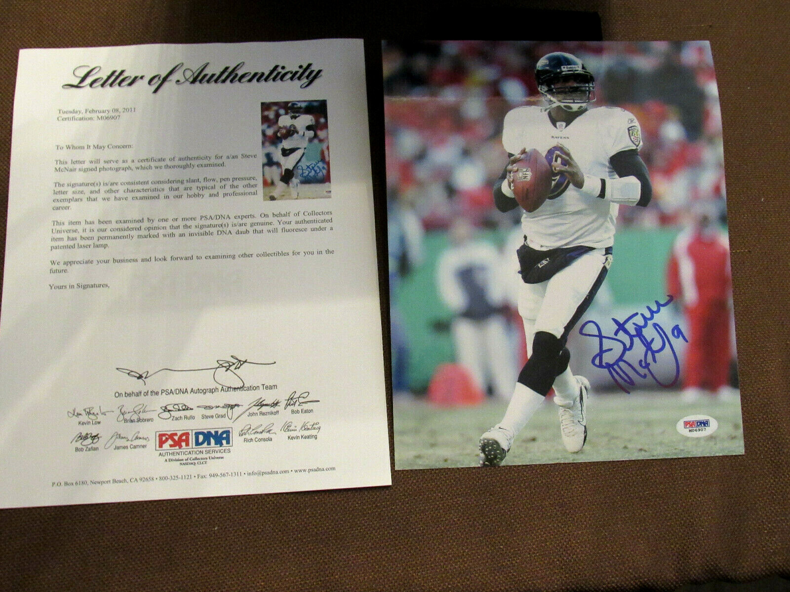 Steve McNair Autographed Memorabilia | Signed Photo, Jersey ...