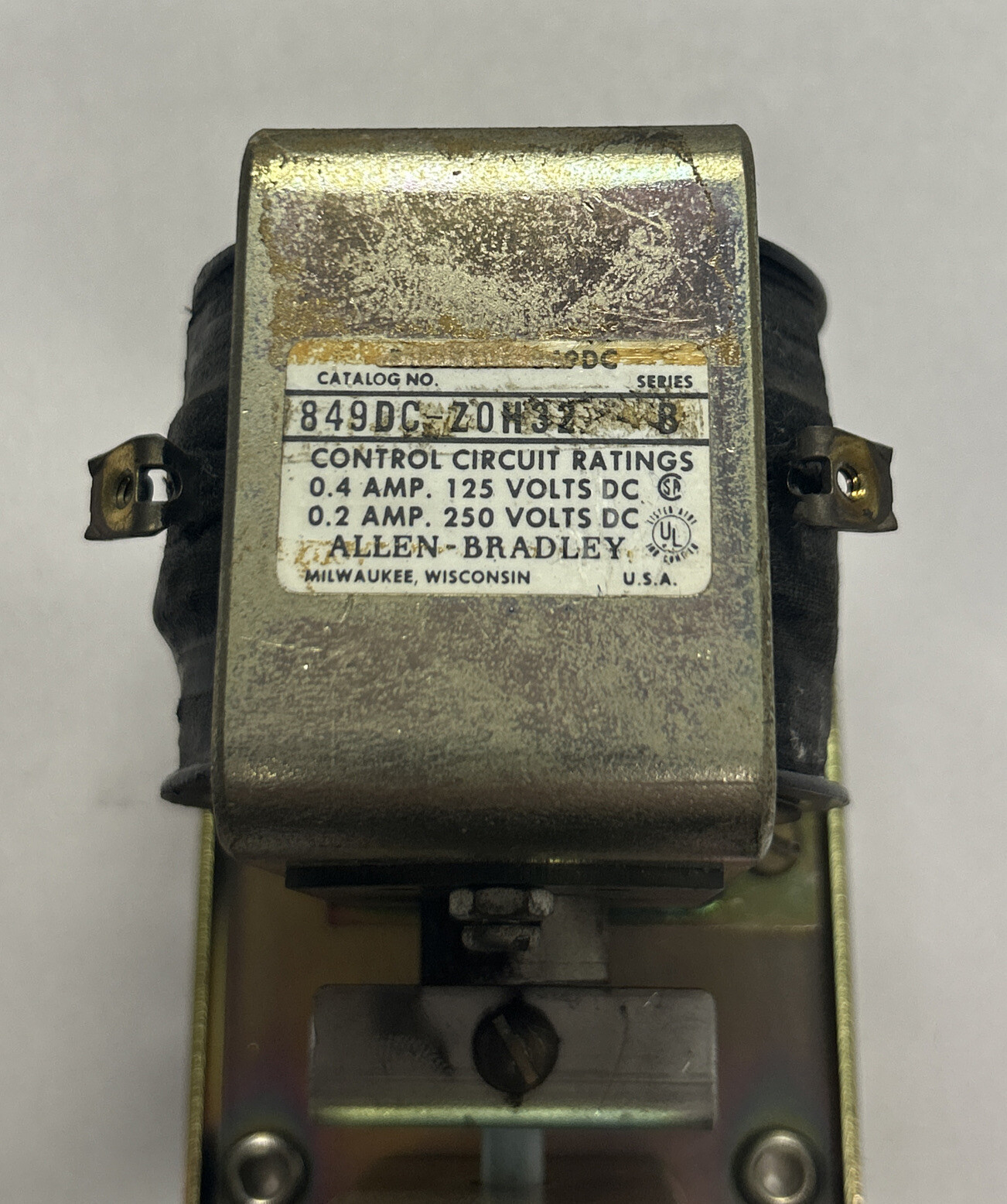 ALLEN BRADLEY,849DC-ZOH32,SER B TIMER UNIT .2-.4A 125-250V NOS | eBay