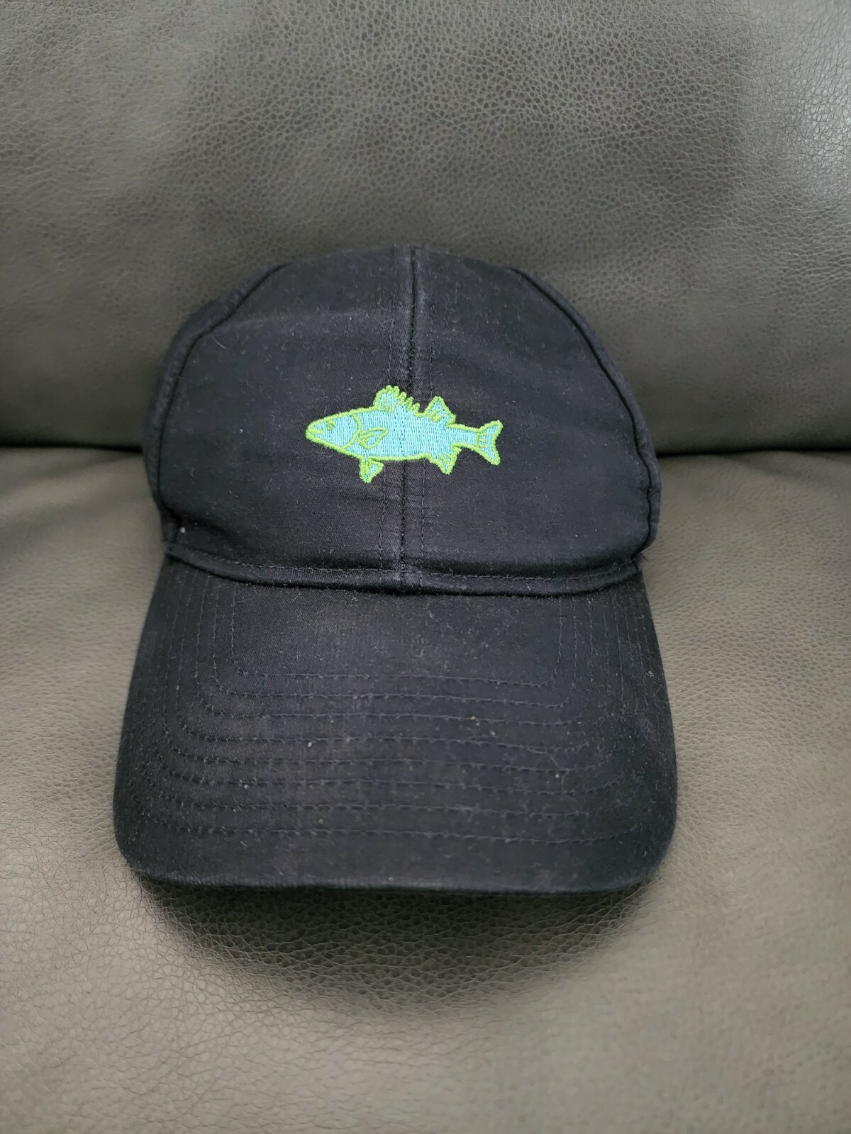 Vintage Saltwater Long Island Fishing Bass Hat Cap Be… - Gem