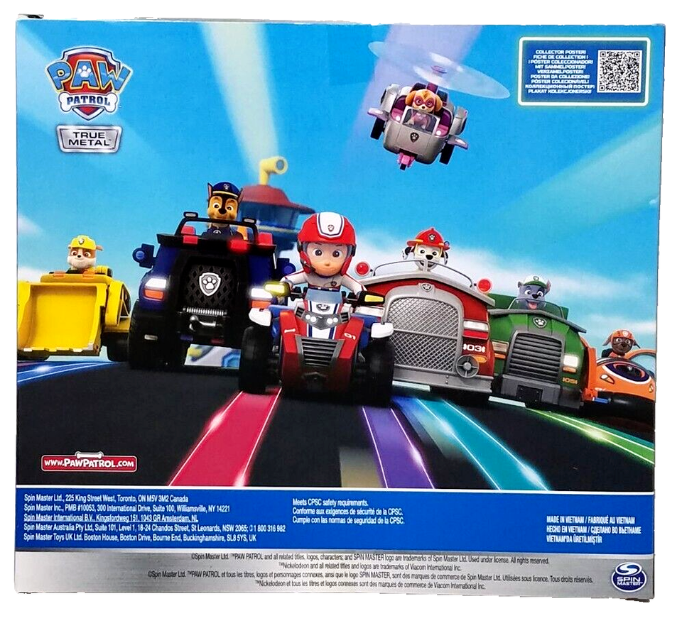 Paw Patrol NEON RESCUE TRUE METAL Vehicle/Car, Exclusive: Tracker ...