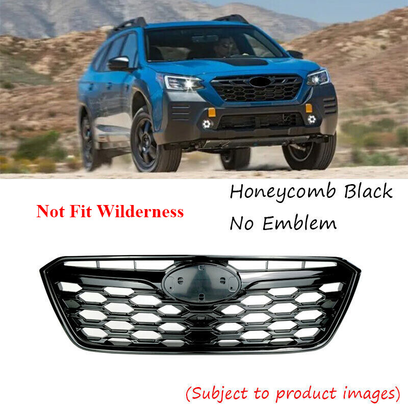 Gloss Black Honeycomb Grille Front Upper Grill Fit For Subaru Outback ...