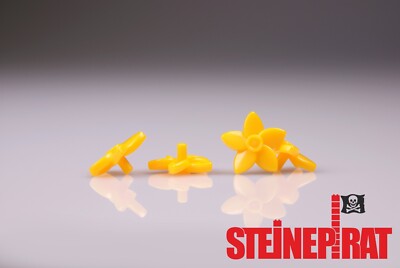 LEGO® 4x 18853 (-NEU-) Blume klein / Blüte / Haarschmuck / hellorange ...