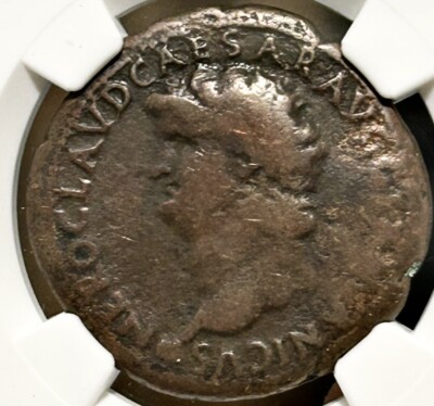 Nero AE As AD 54-68 Nero as Apollo playing lyre NGC VG 5/5 3/5 | eBay