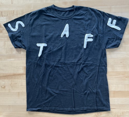 Travis Scott Astroworld Houston 2019 Staff Tee Black/White Size Large ...