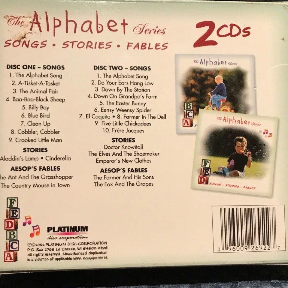 The Alphabet Series (2 Discs Boxed Set Platinum CD) Songs, Stories ...