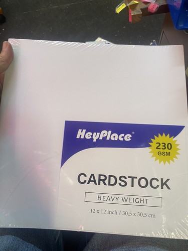 12x12 Cardstock Paper Pack - 110 lb White Cardstock Scrapbook Heavy ...