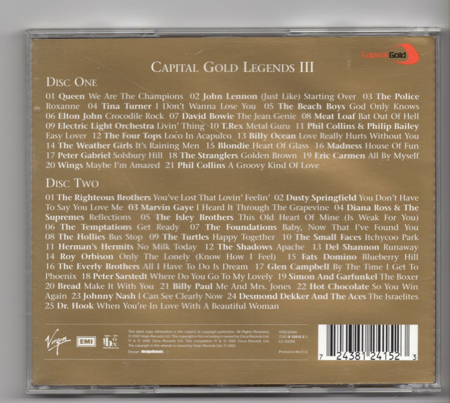 Various Artists - Capital Gold Legends Vol.3 (2002) for sale online | eBay
